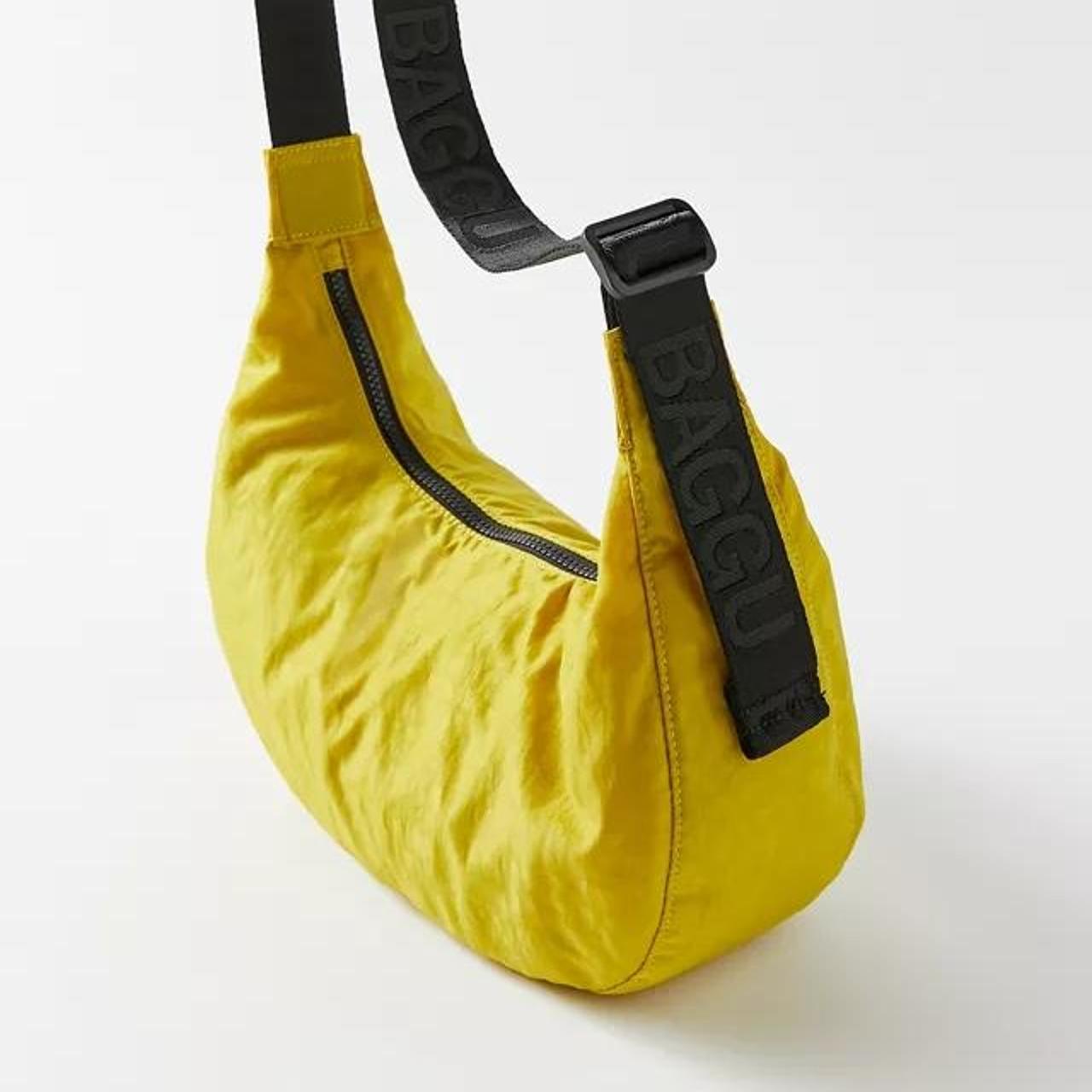 Baggu medium crescent bag in sour. Never worn or... - Depop