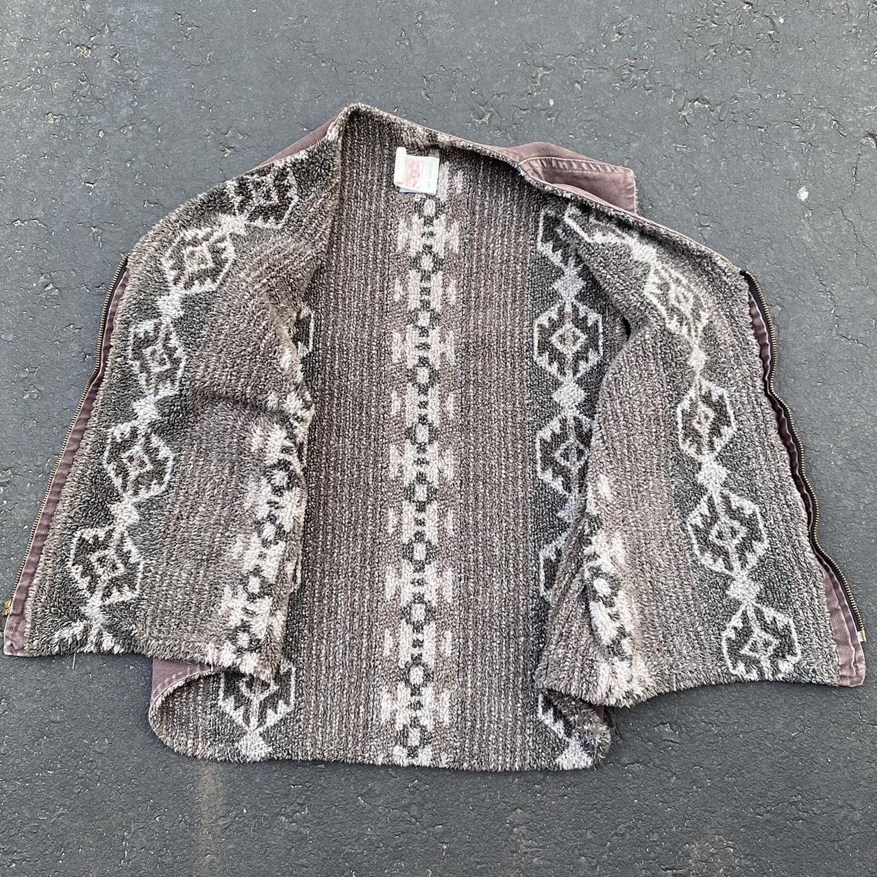 🍇 Vintage Southwest Aztec Carhartt Vest Grape... - Depop