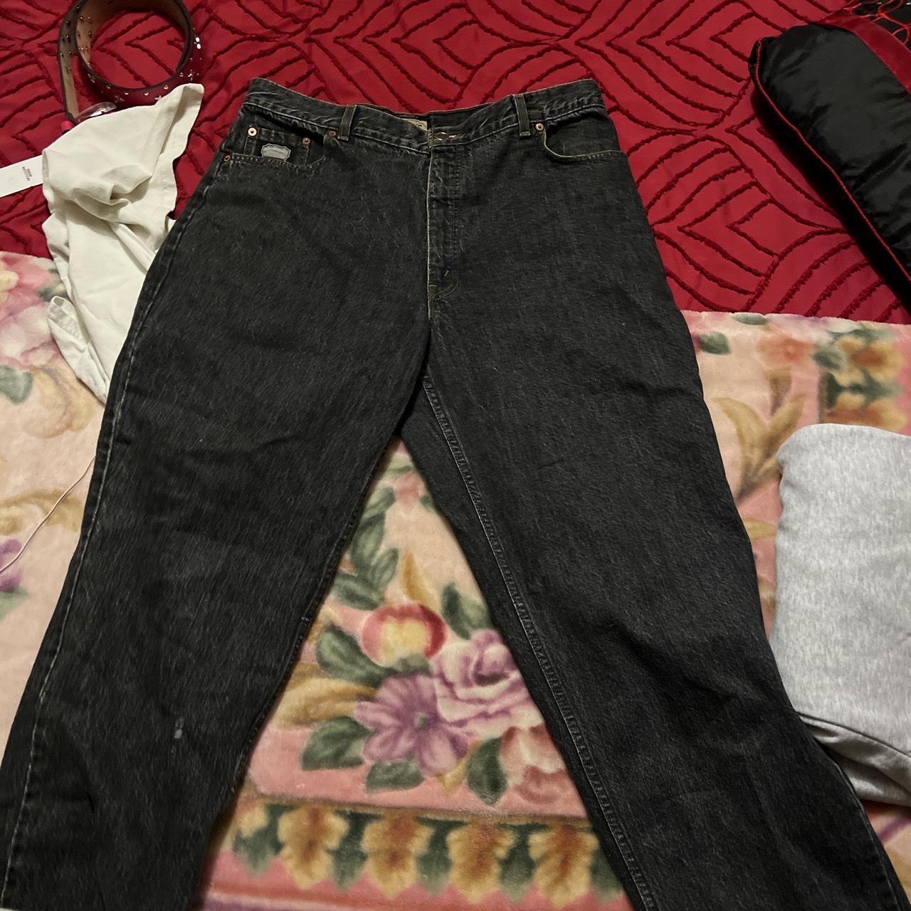 Levi silver tabs baggy Size 36/34 Black Rare asf... - Depop