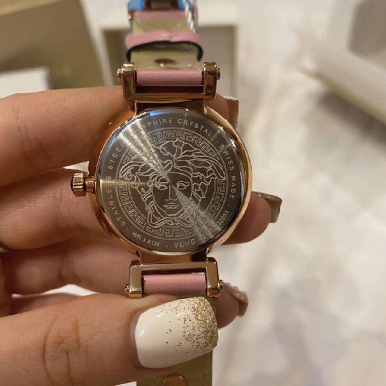 Never worn stunning Versace watch in pink and... - Depop