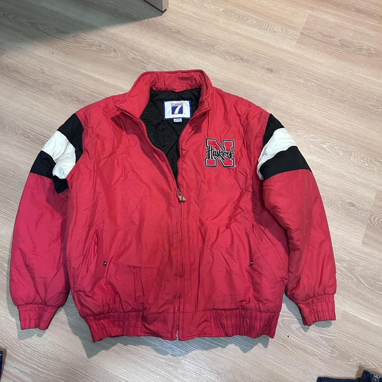 Nebraska husker logo seven jacket size L | Depop