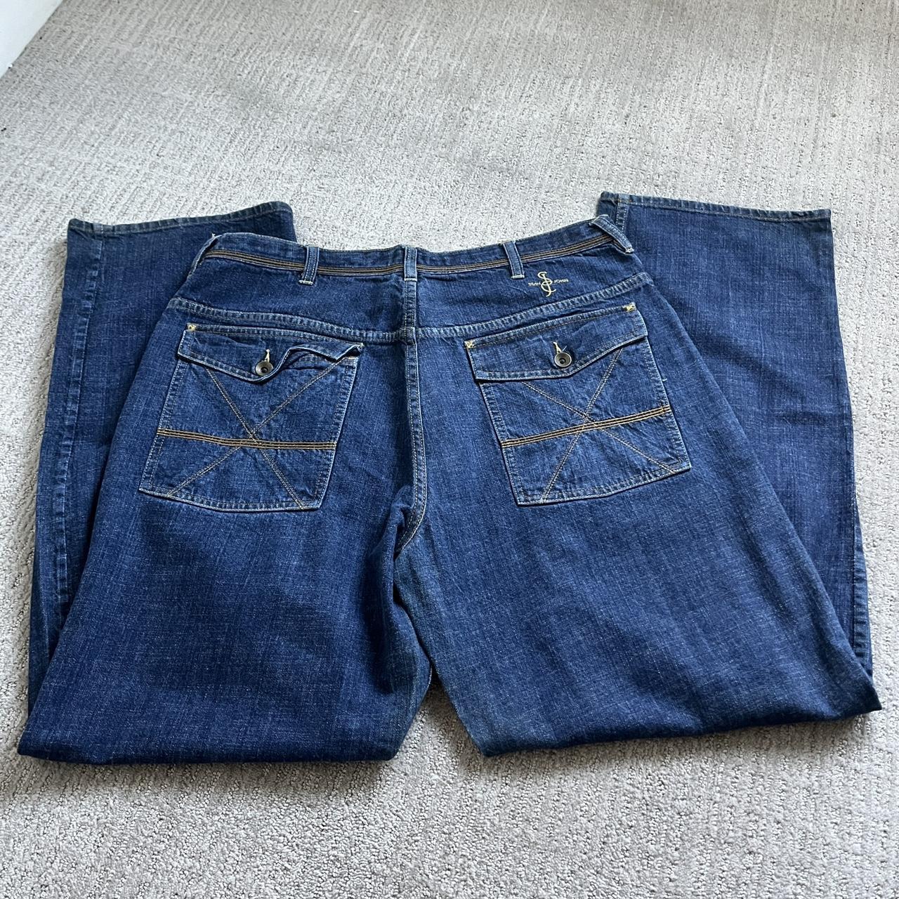 sean john jeans grunge skater baggy y2k size 40... - Depop