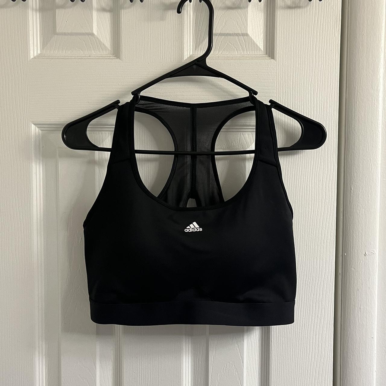 adidas good padded training sports bras sizes l &... - Depop