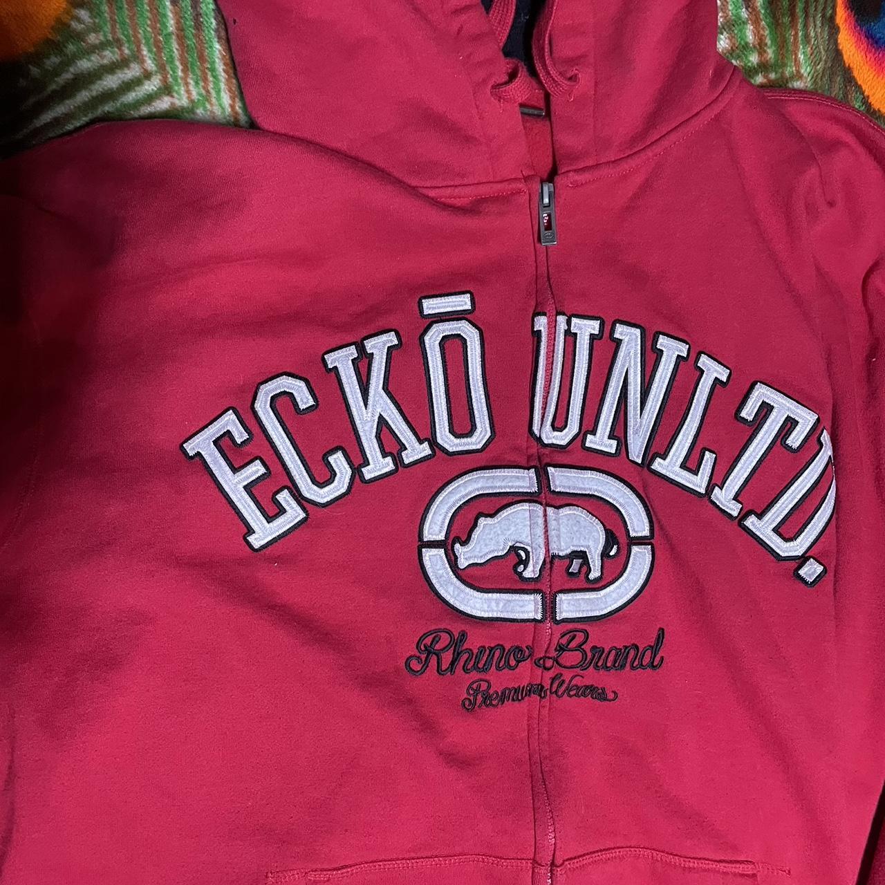 ecko unltd red hoodie size 3Xl - Depop