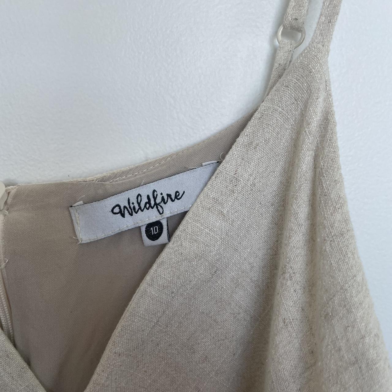 Gorgeous cream linen lined mini dress. Adore this... - Depop