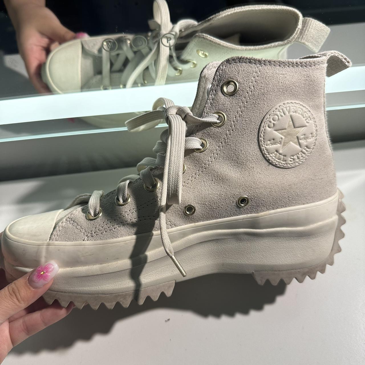 Converse platform sneakers Size 7W, worn but still... - Depop