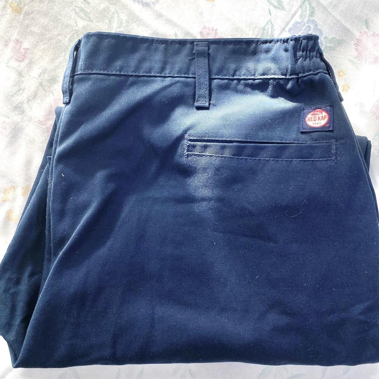 Red Kap Men's Navy Trousers | Depop