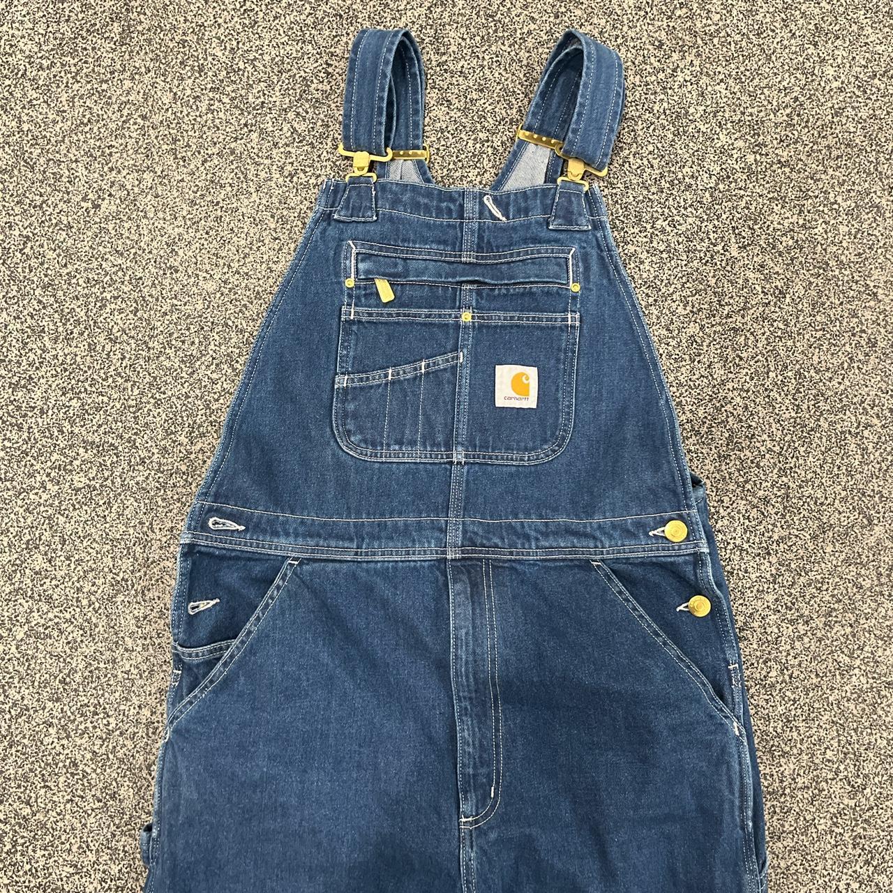 Carhartt work wear overalls Size 32x34 Great... - Depop