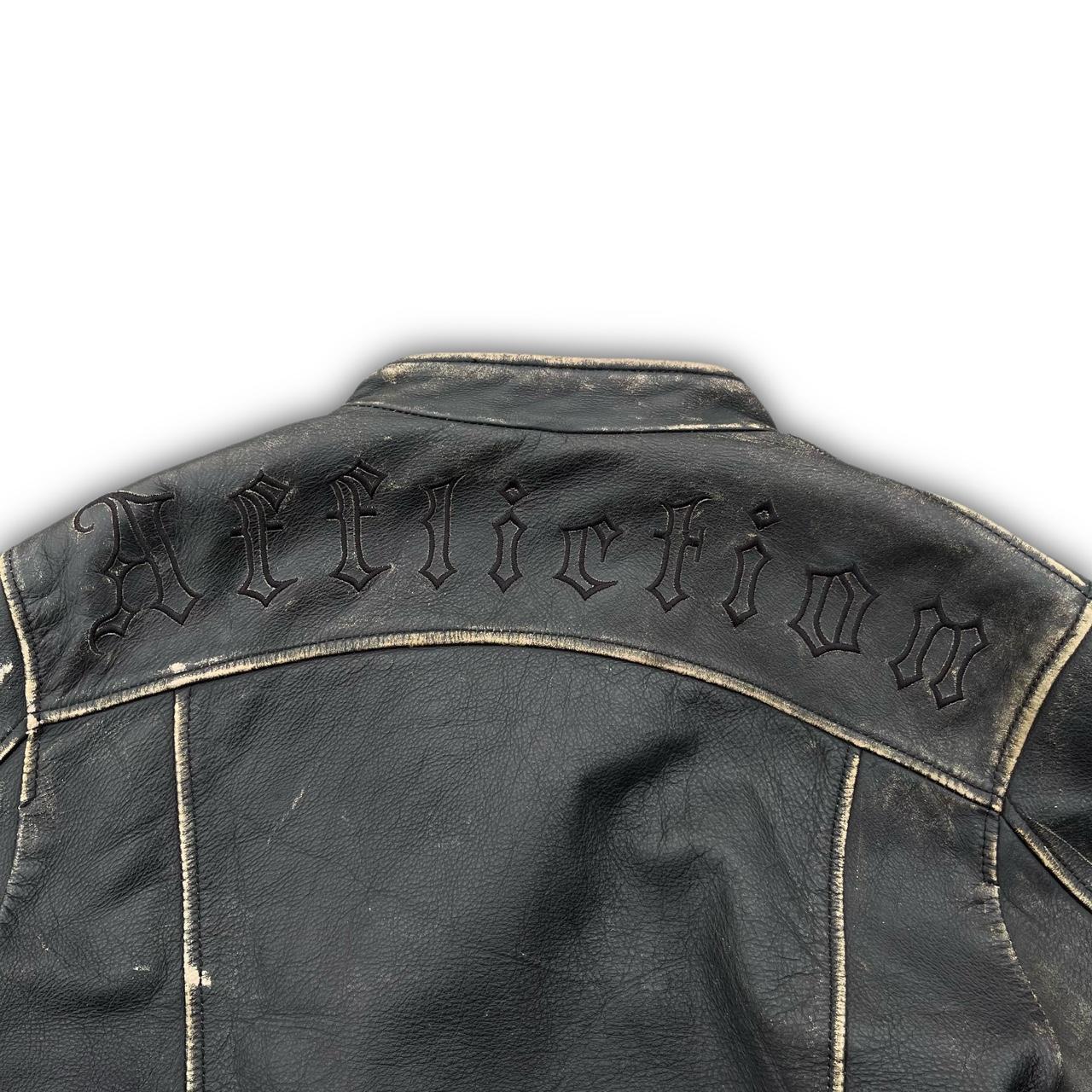 Affliction leather jacket limited Edition Need... - Depop