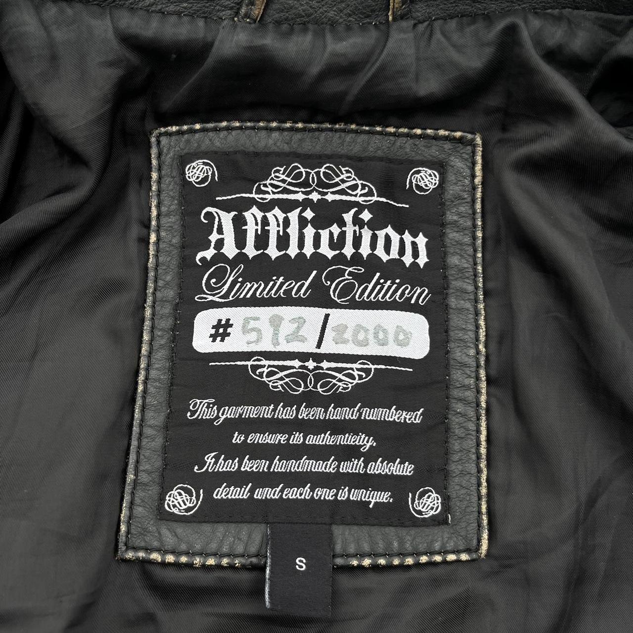Affliction leather jacket limited Edition Need... - Depop