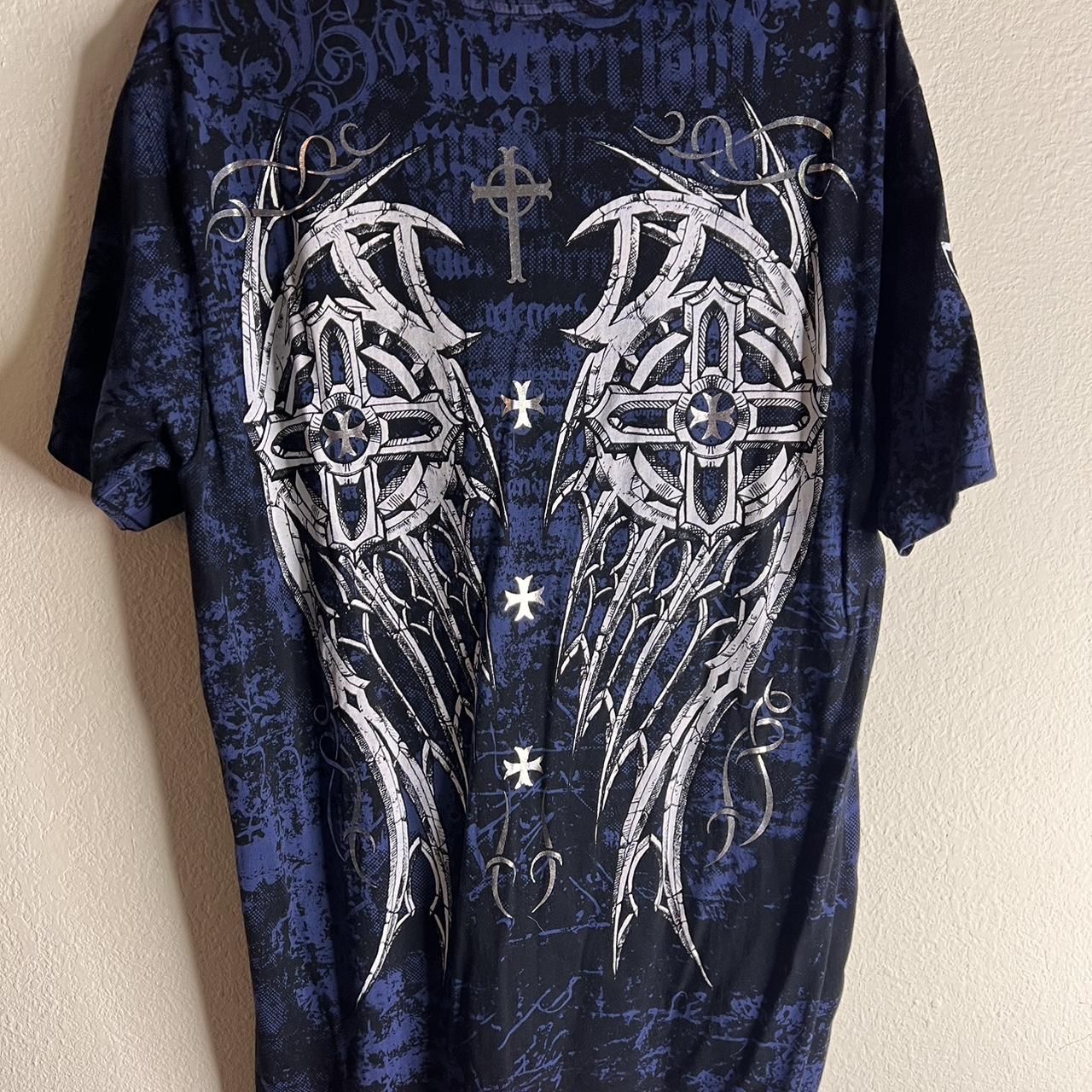 Archaic by Affliction Cross wings AOP affliction... - Depop