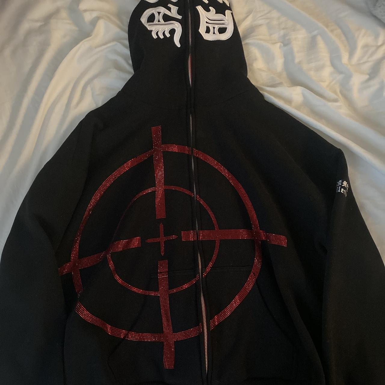 Named Collective Men's Black and Red Jumper | Depop