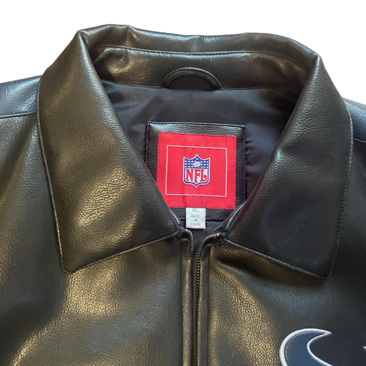 Men's NFL Game Day Houston Texans Leather Jacket,... - Depop
