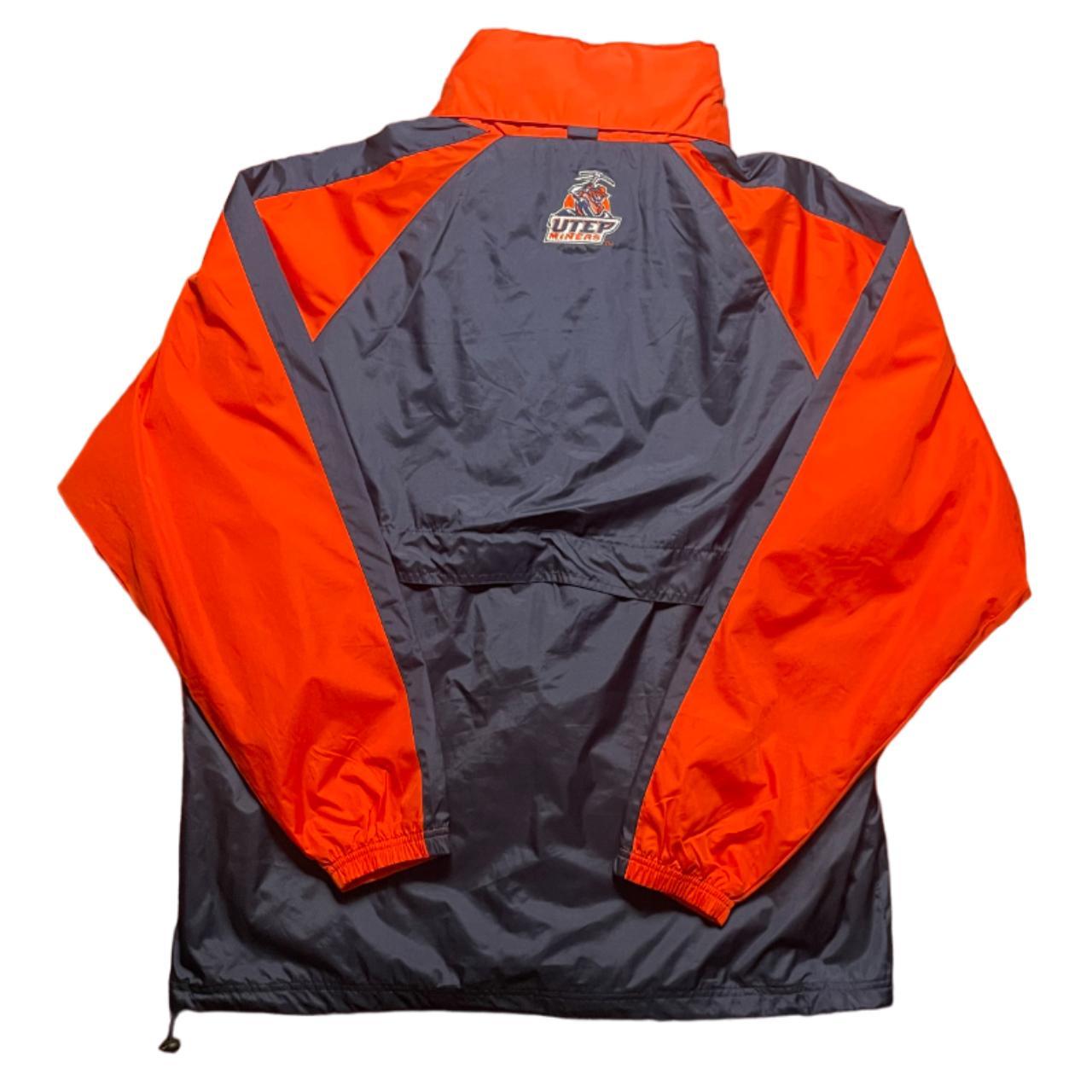 Vintage UTEP Miners Windbreaker Jacket Orange / Navy... - Depop