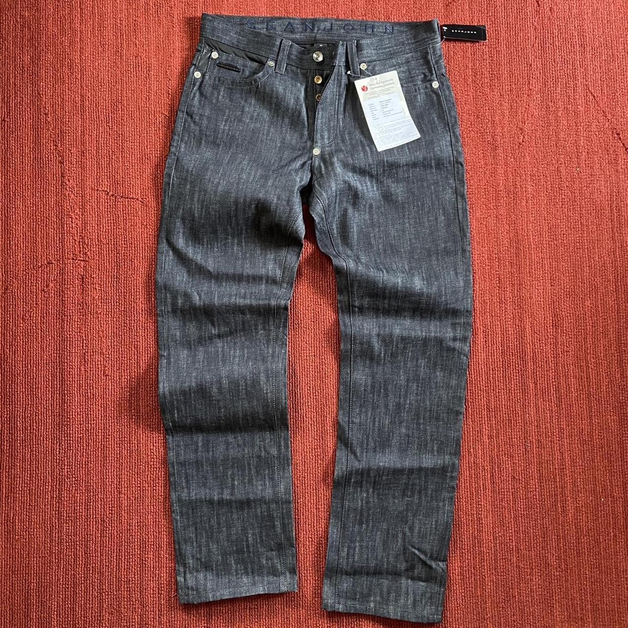 SEANJOHN Raw indigo sample denim - Size 34x34 - Raw... - Depop