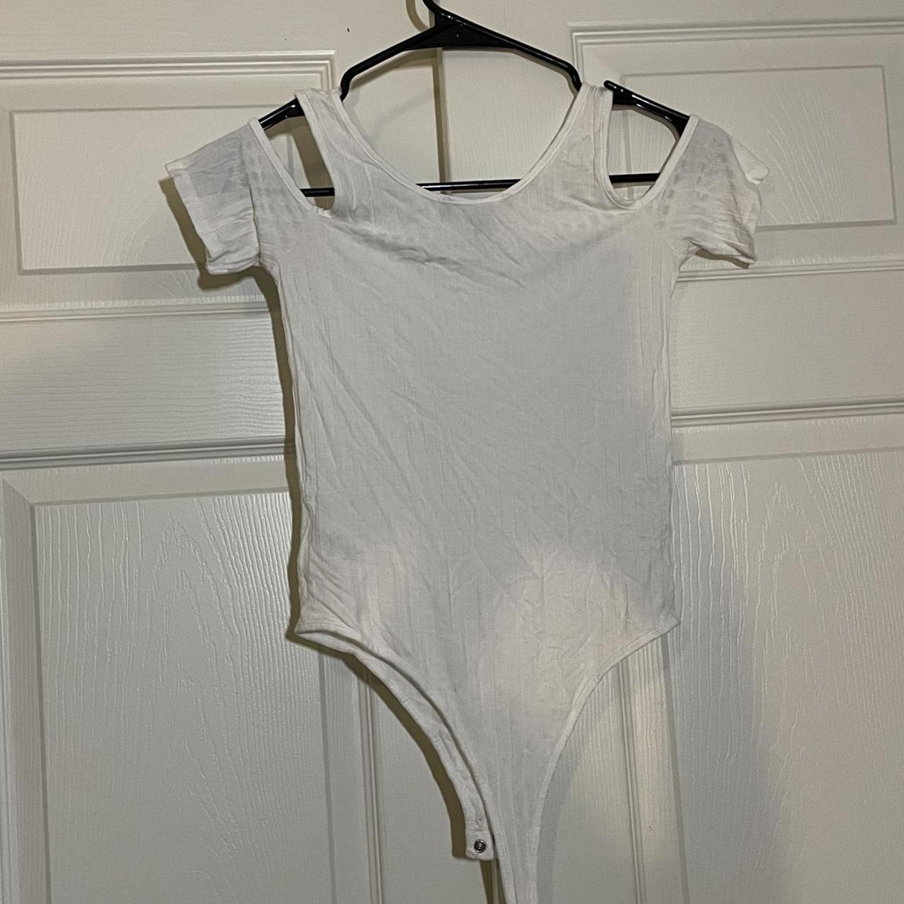 Primark Women's White and Black Bodysuit | Depop
