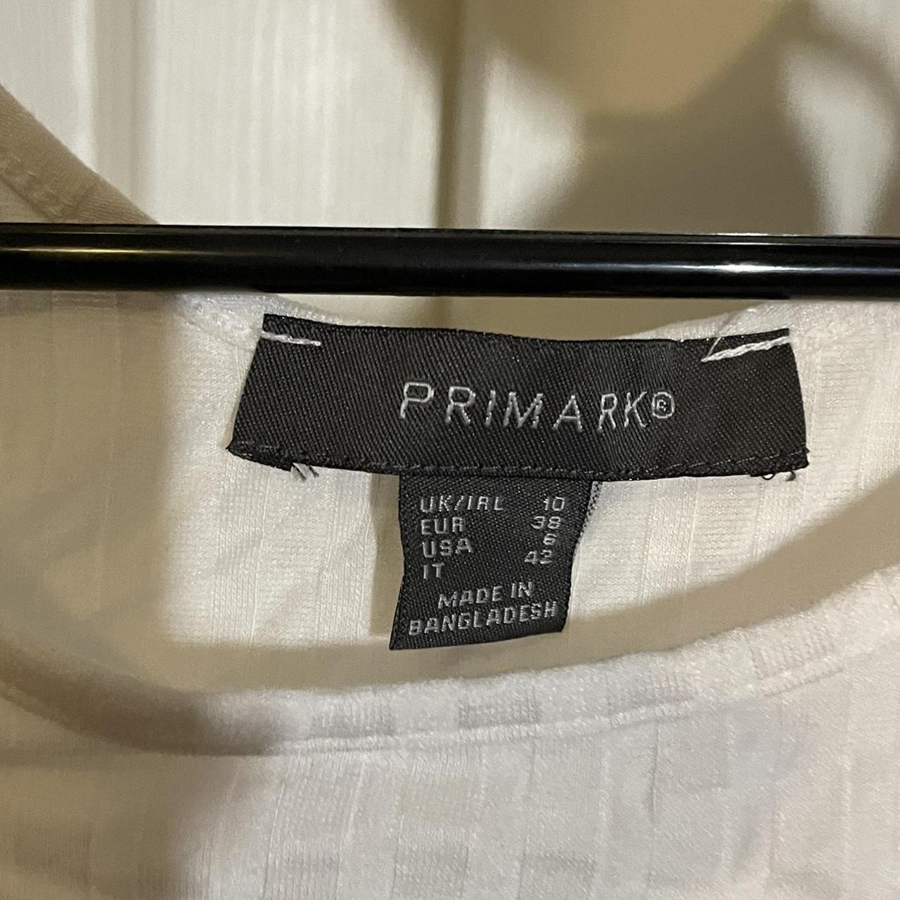 Primark Women's White and Black Bodysuit | Depop