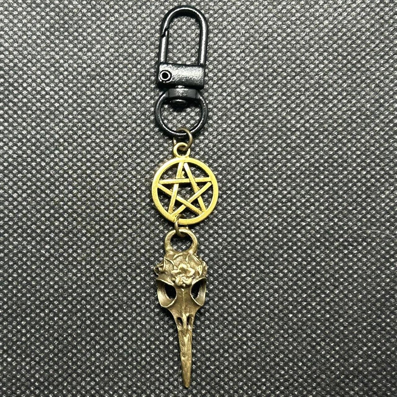 Plague Pentacle Keychain! ☾⋆｡𖦹 ° ⋆｡𖦹°⭒˚｡⋆ Beads... - Depop