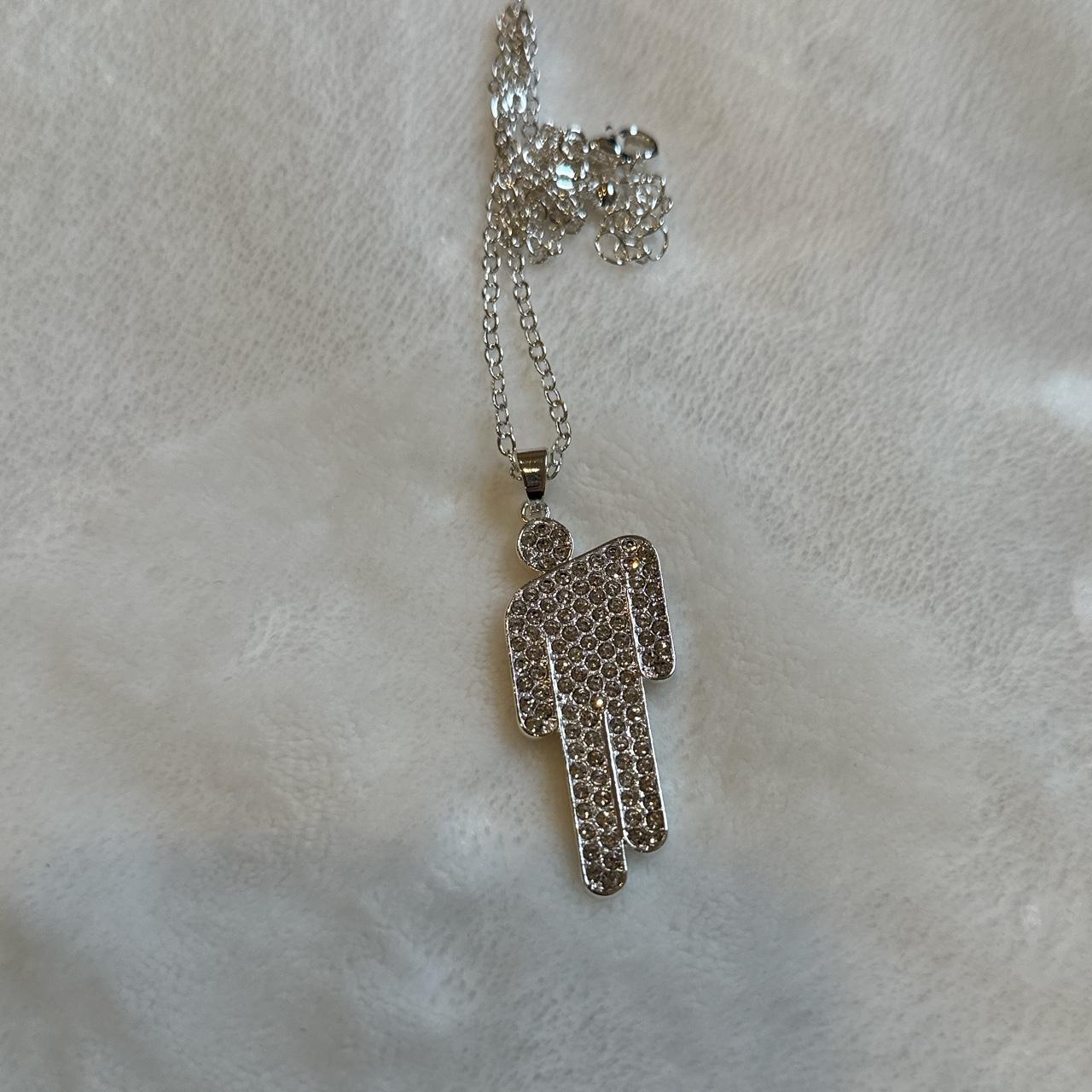 Never Worn Happier Than Ever Silver Blohsh... - Depop