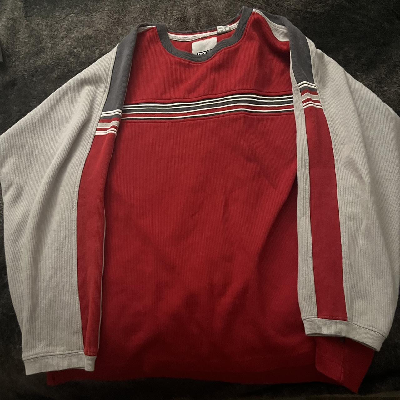 Y2k Point Zero striped sweater, amazing quality and... - Depop