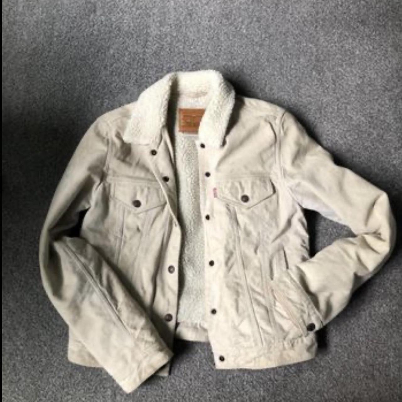 LEVI’s goat leather sherpa jacket. Super soft,... - Depop