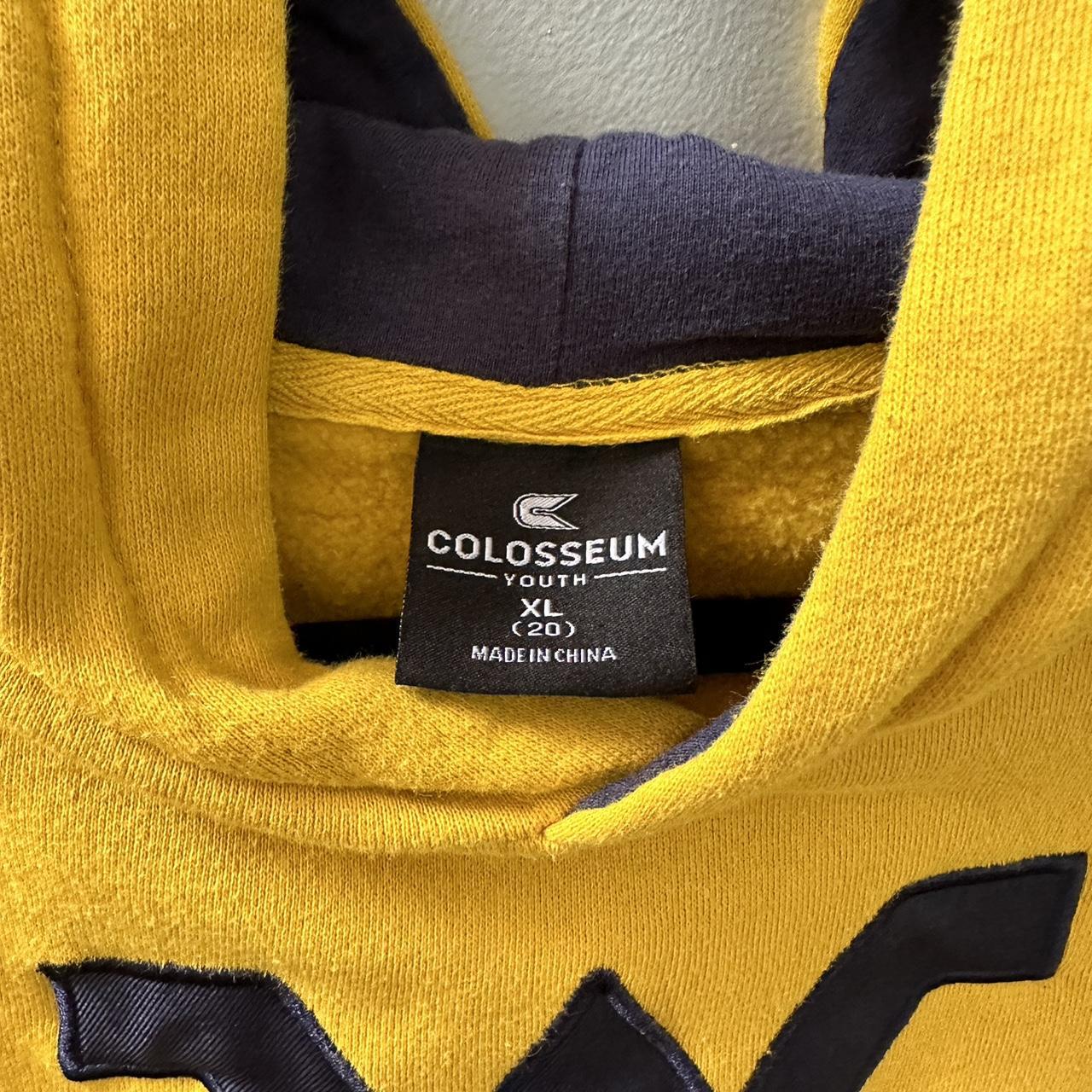 West Virginia University Yellow Hoodie Colosseum... - Depop