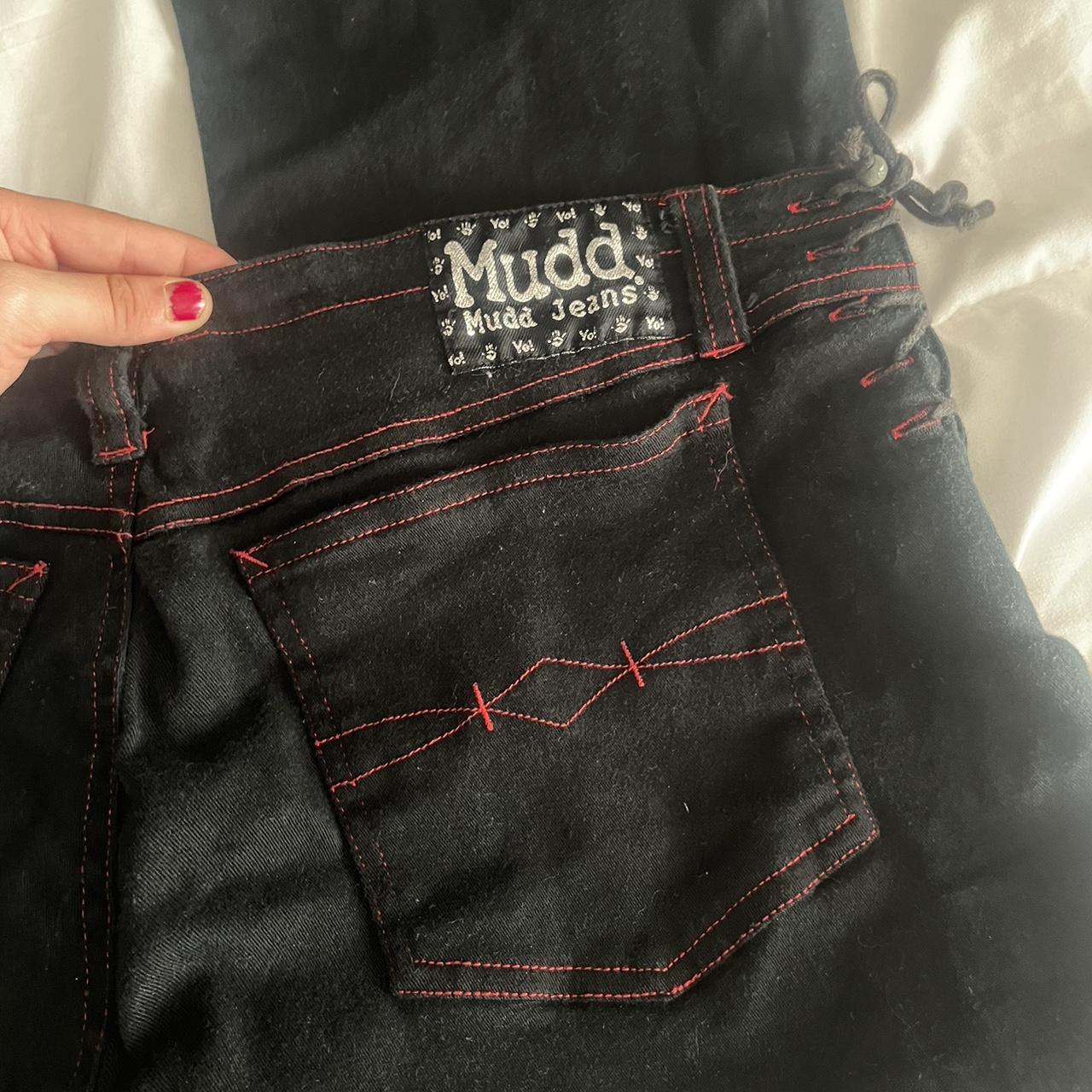 MUDD jeans - low waist flare * love the ties on the... - Depop
