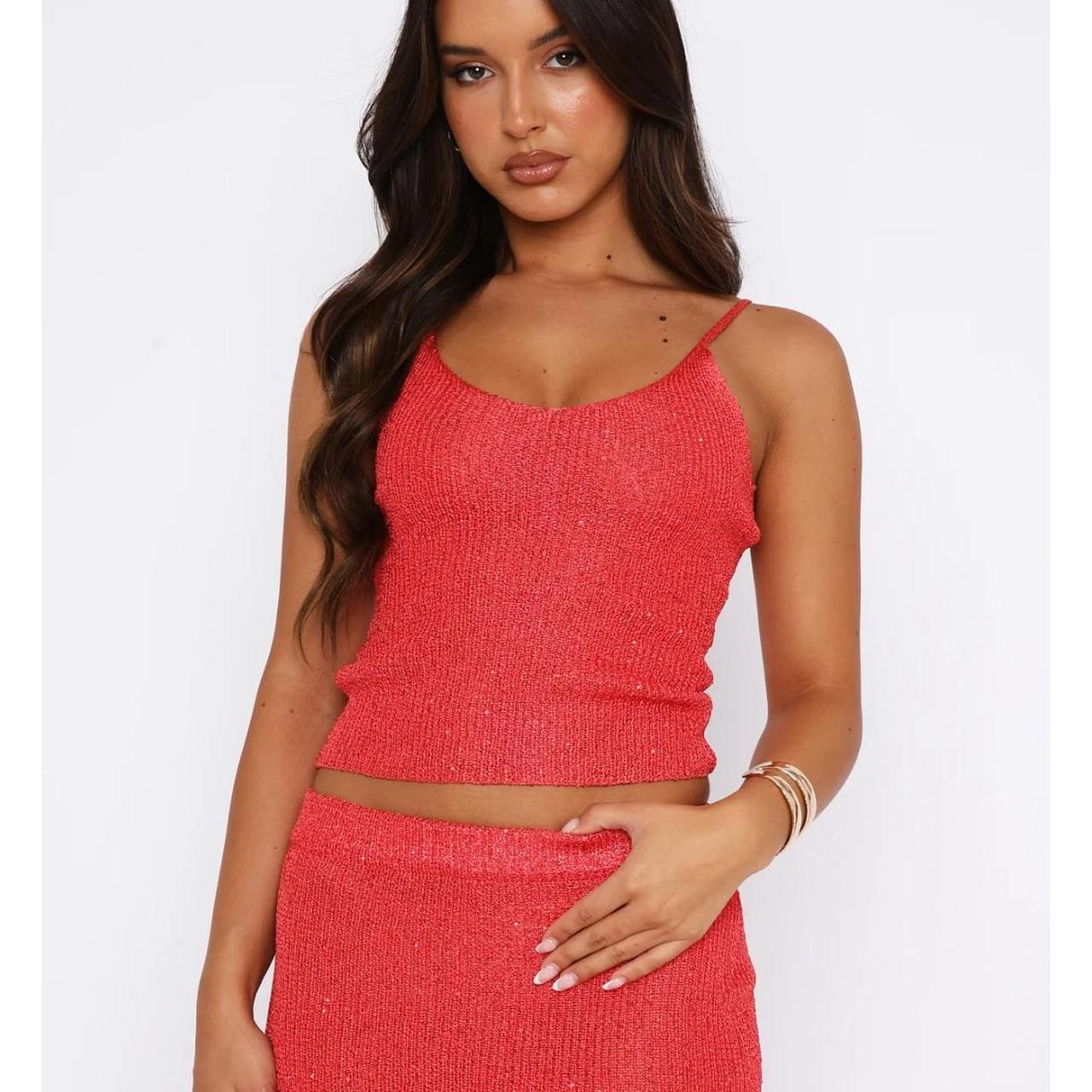 White fox set MESSAGE ME BEFORE BUYING PLEASE!!! Red... | Depop