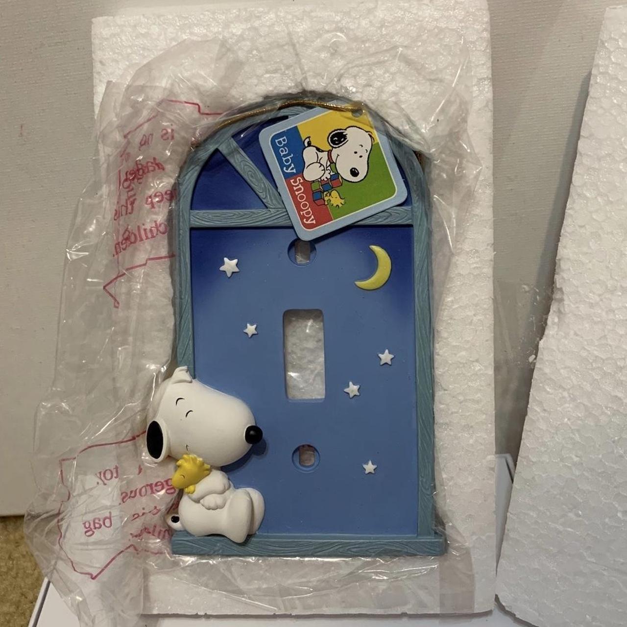 New in box Baby snoopy light switch wall plate - Depop