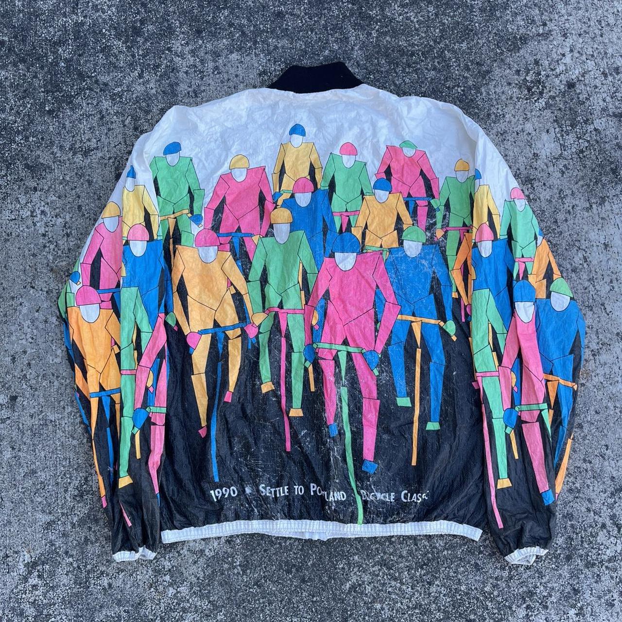 90s nike sponsored jacket nice light jacket for... - Depop