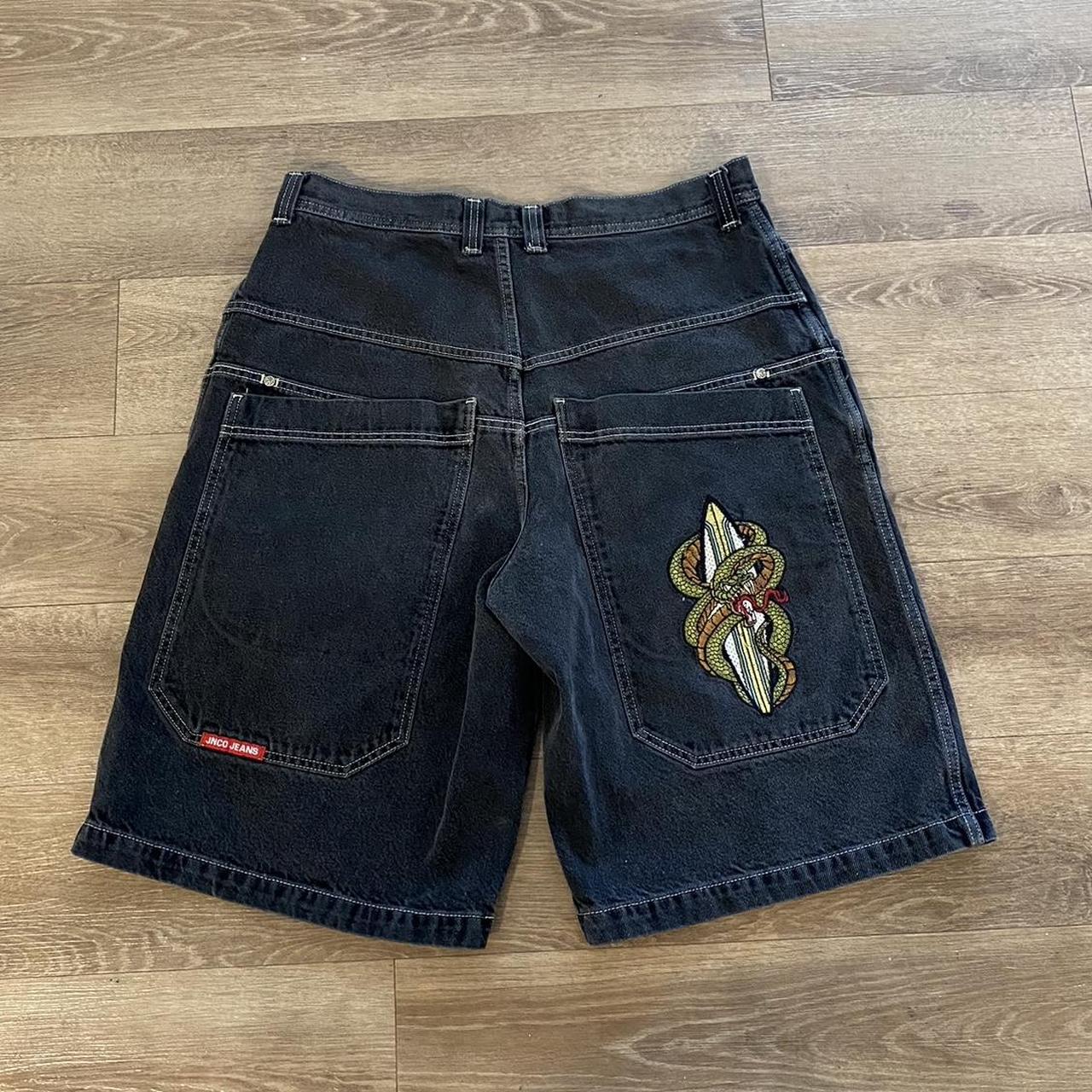 JNCO Surfboard snake jorts Perfect condition Trades... | Depop