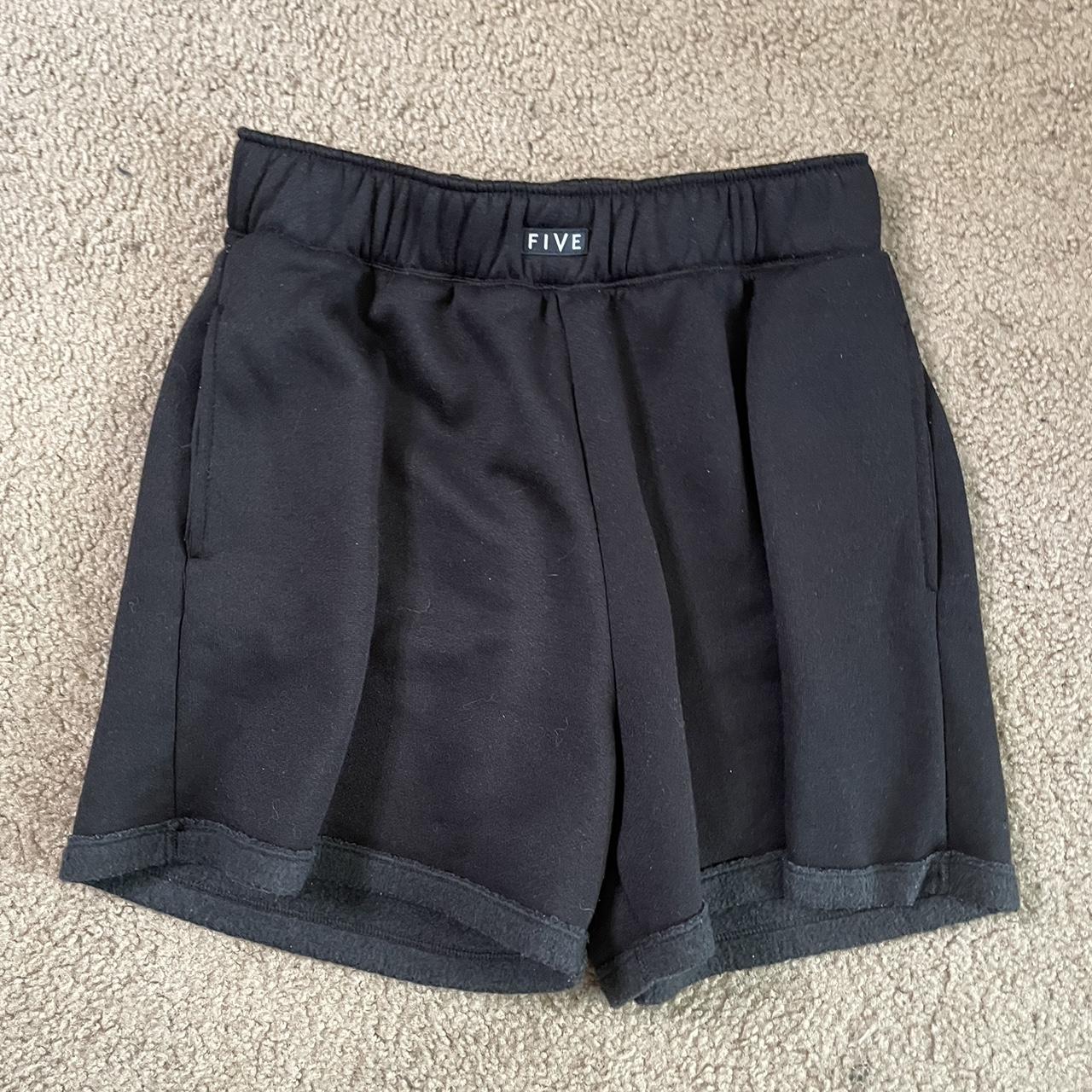 Size small black Five the label shorts Waist 26... - Depop