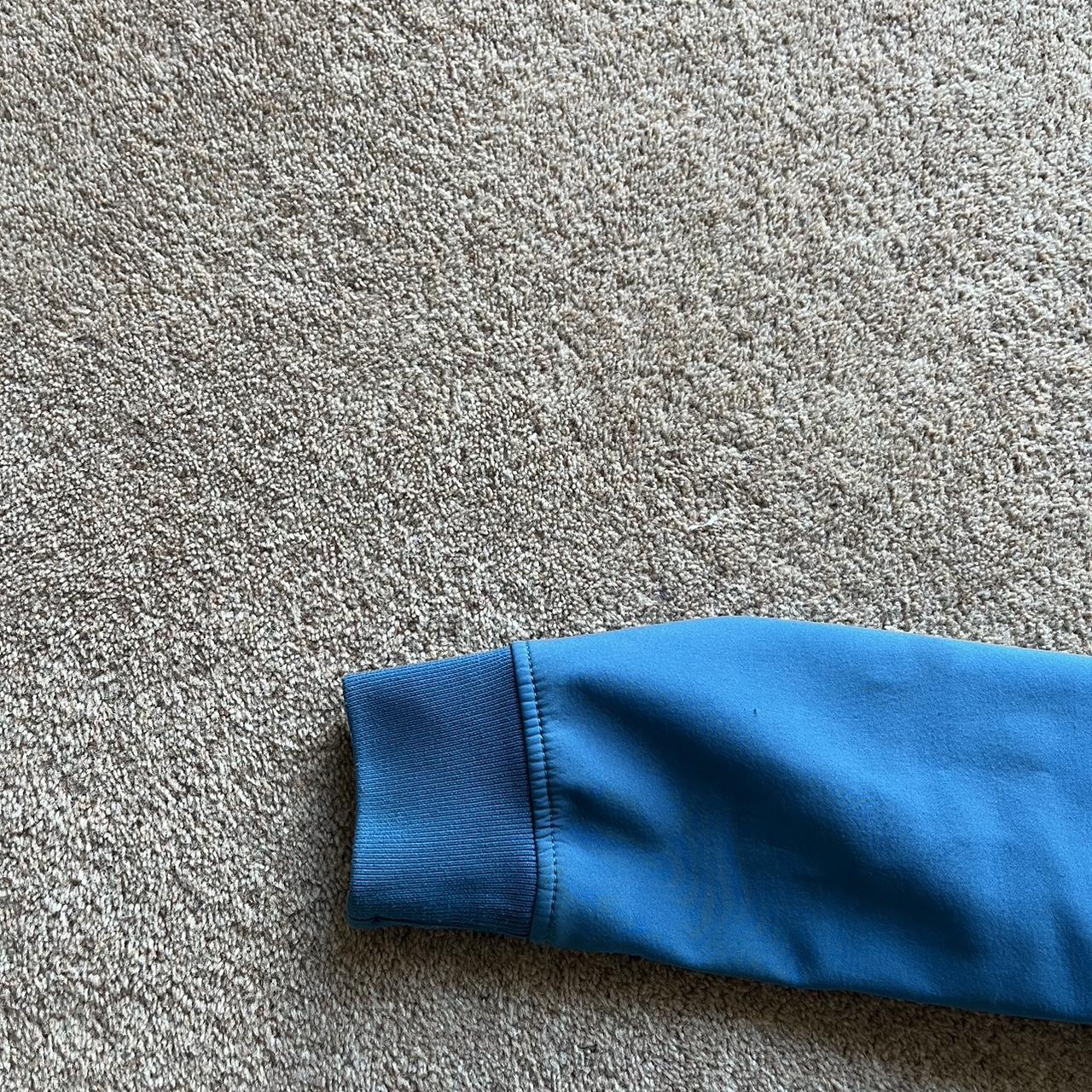 Blue stone island soft shell jacket size 14-16 but... - Depop