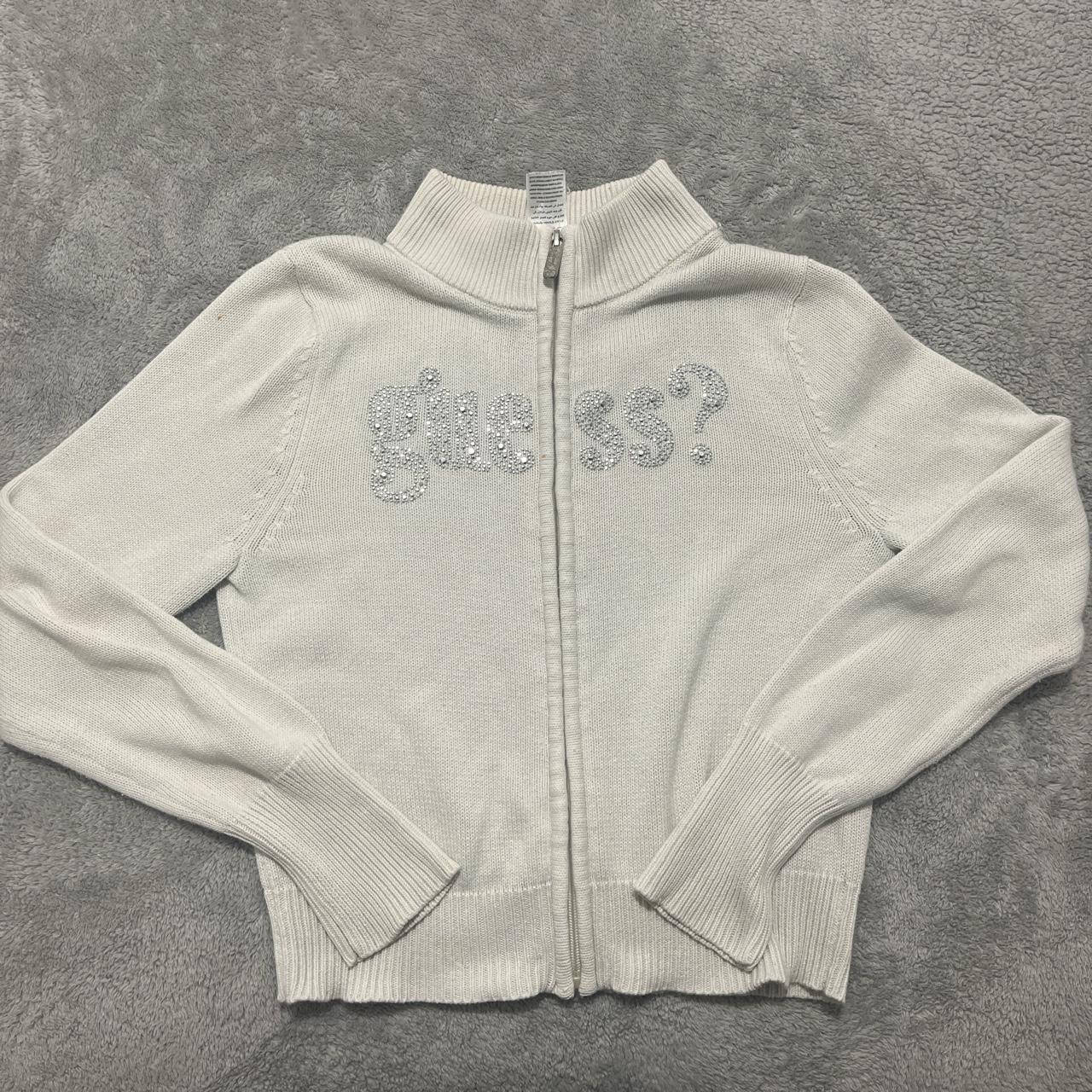 Guess Women's White Jumper | Depop