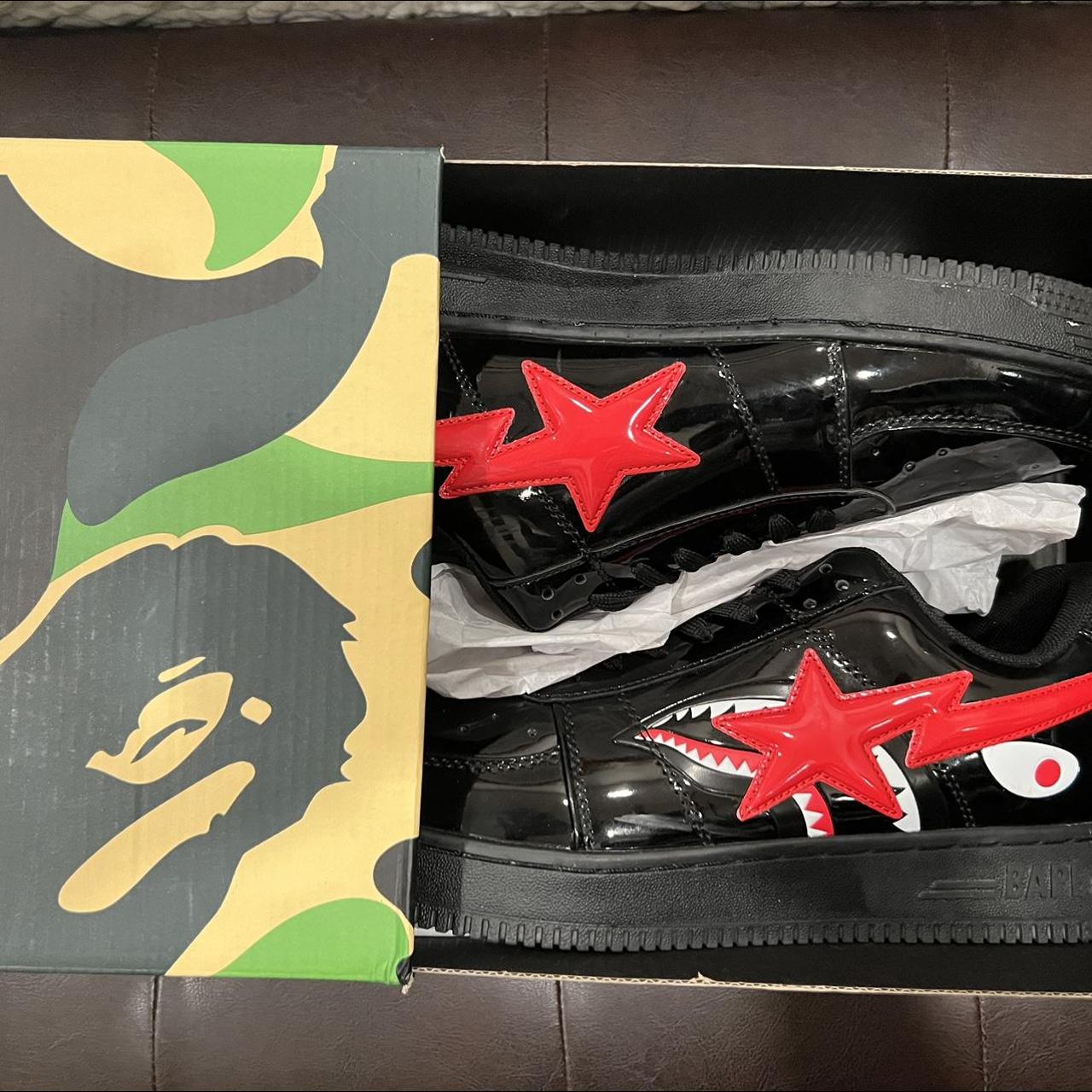 Bape Sta low shark black - Depop