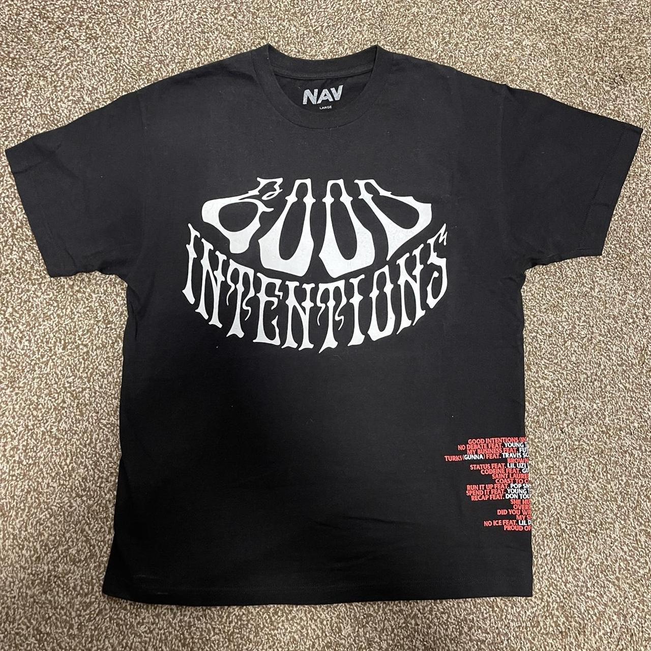 Vlone NAV Good Intentions Collab Size L. Brand new... - Depop