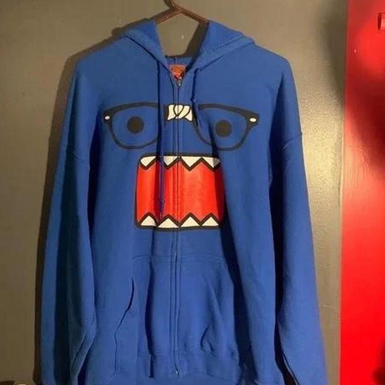 ISO!! BLUE NERD DOMO HOODIE!!! ANY SIZE WORKS... - Depop