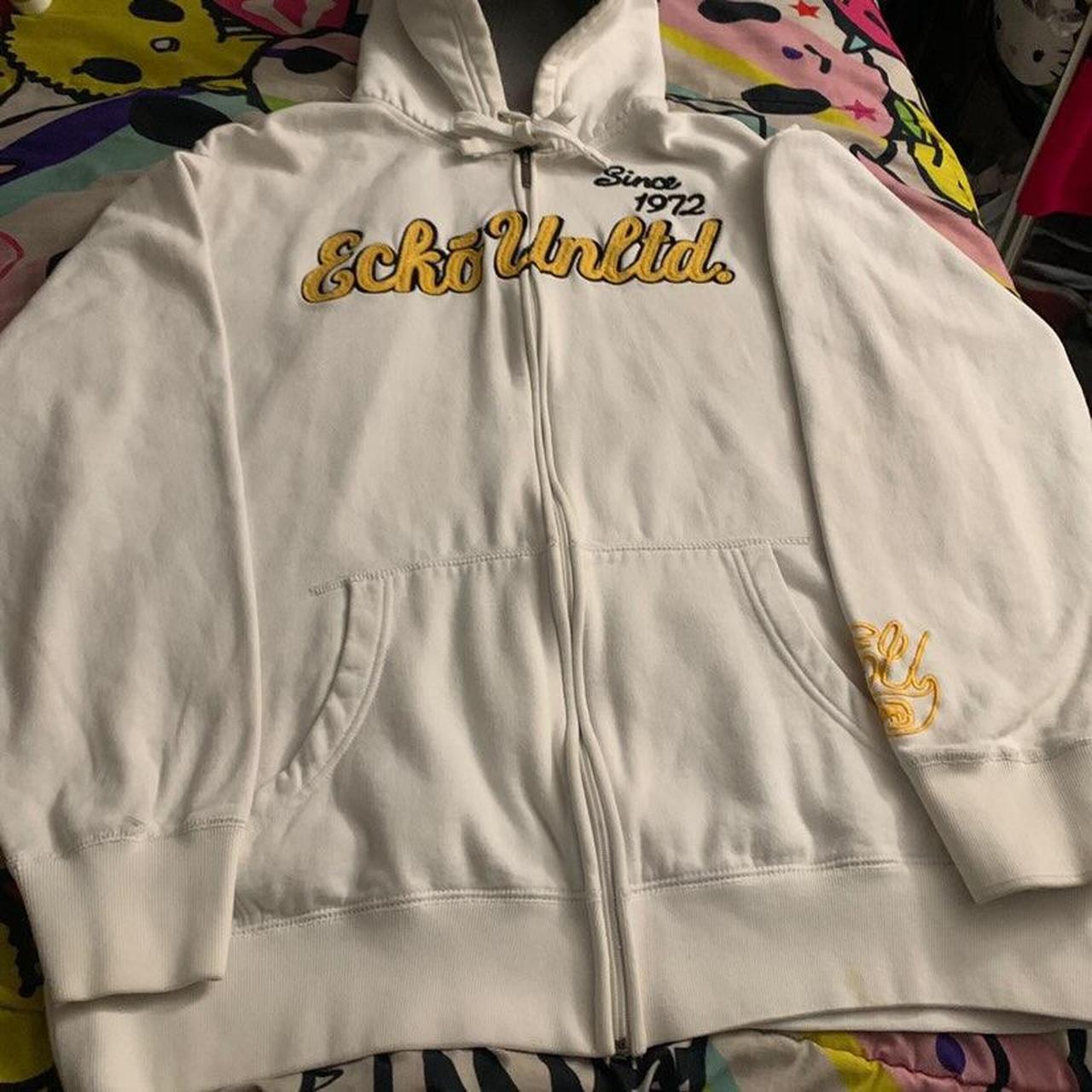 Vintage 2000s Ecko Unltd Skater Hiphop Zip Up... - Depop