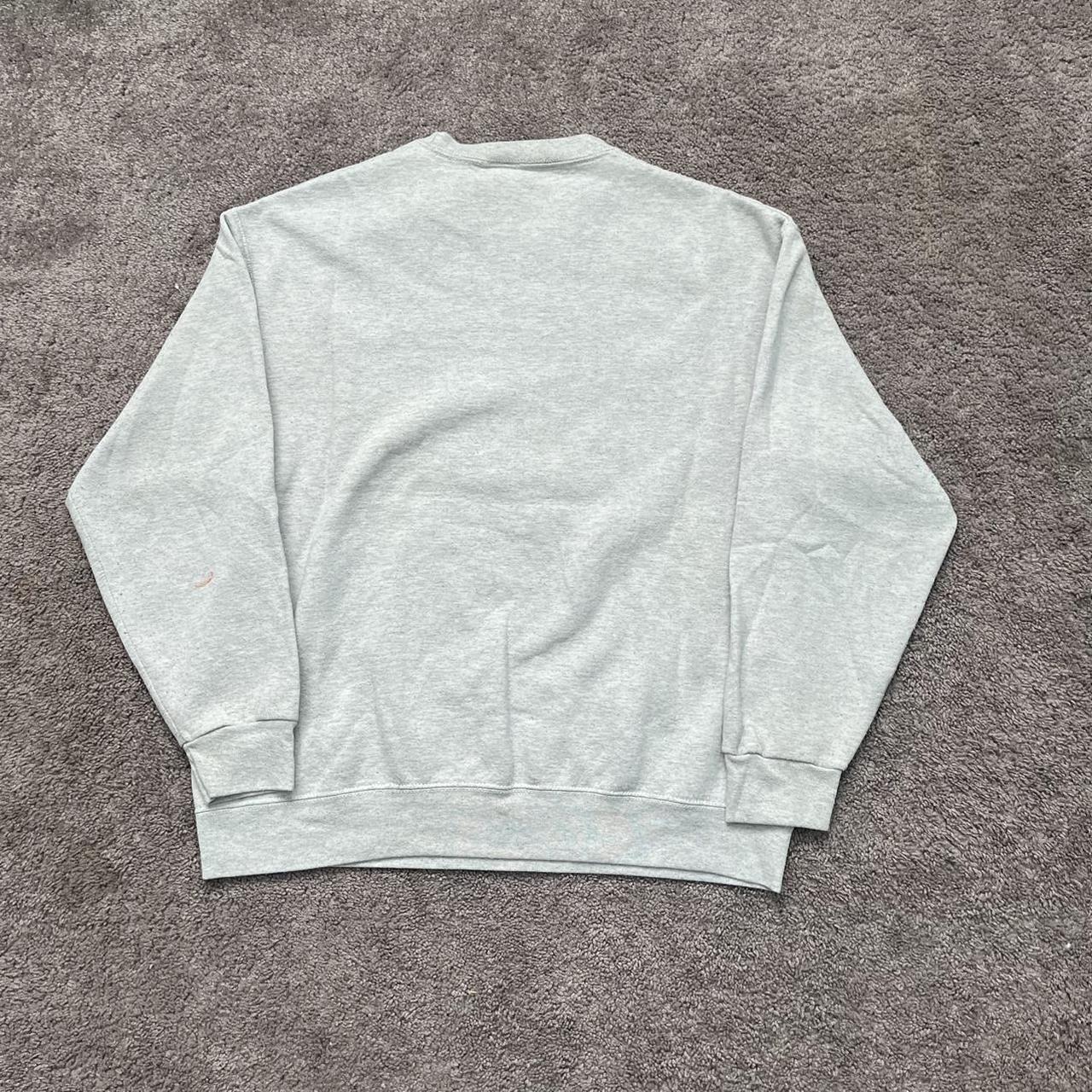 Marvel grey 39 crewneck pull over size:... - Depop