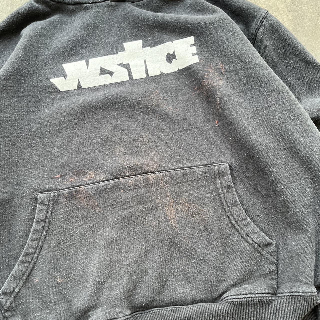Justice Black Faded boxy fit Justin Bieber... - Depop