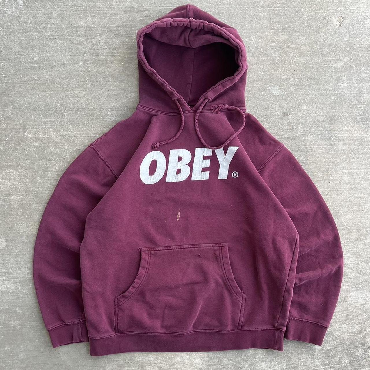 Vintage 2000s Obey Faded and distressed skate... - Depop