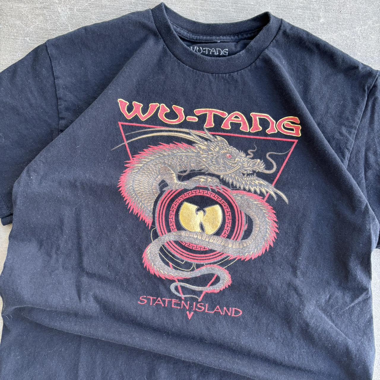 Y2K Dragon Wu-Tang Clan Black skater rap tee shirt... | Depop