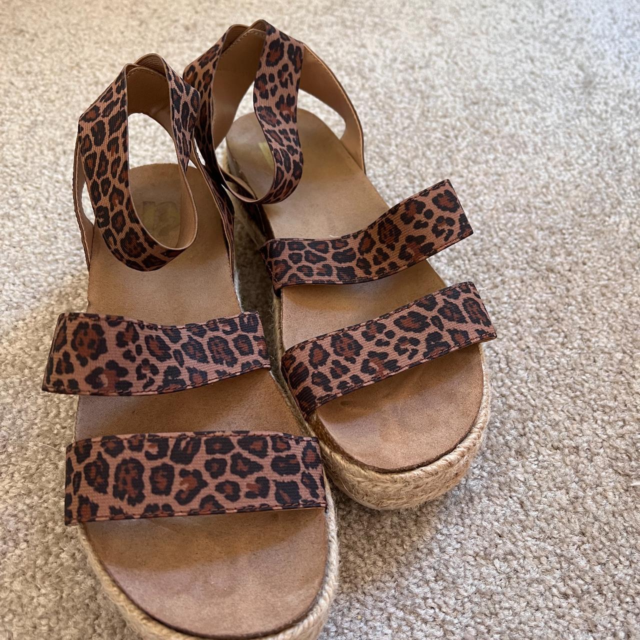 r2 cheetah sandals platform strappy cheetah sandals... - Depop