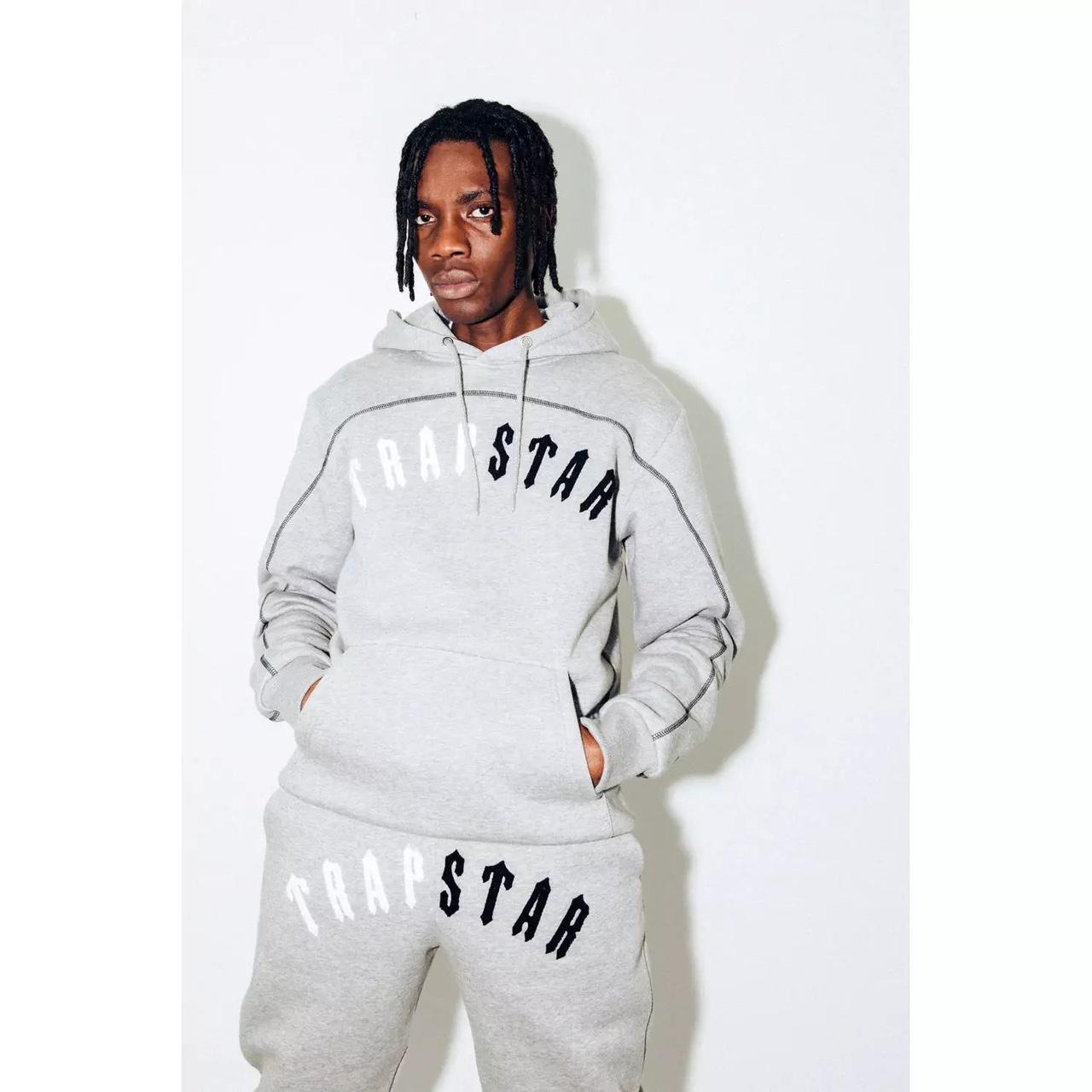 Grey Trapstar monogram tracksuit brand new size... | Depop