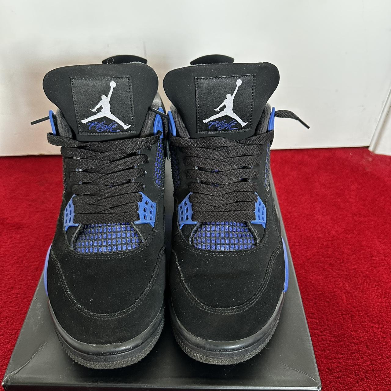 Jordan 4 Blue thunder Customs - Depop