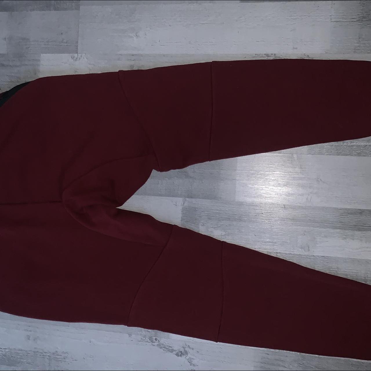 Nike Tech Fleece Red Trackies Old Season - Depop
