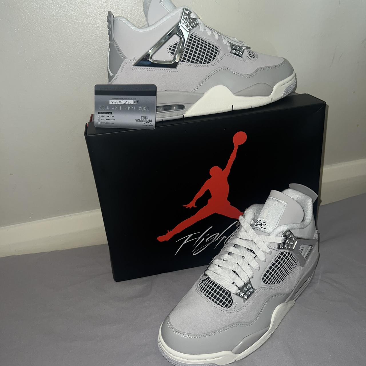 Air Jordan 4 “ Natural Grey “ Size: 7 Colour:... - Depop