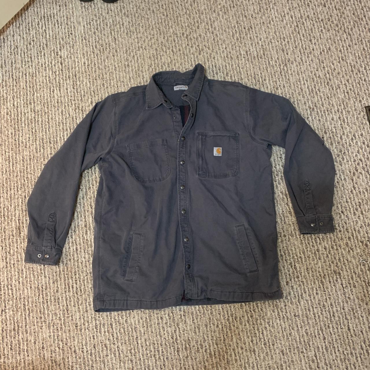 Carhartt Men's Grey Jacket | Depop