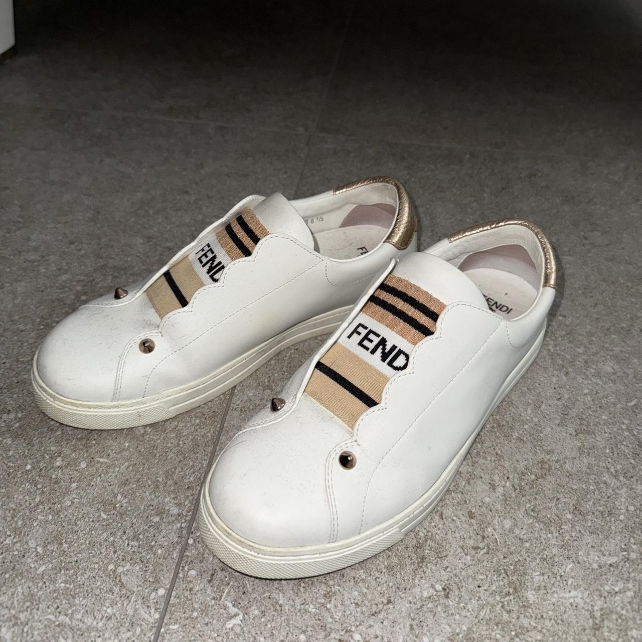 Fendi sneakers, worn a decent amount, have had them... | Depop