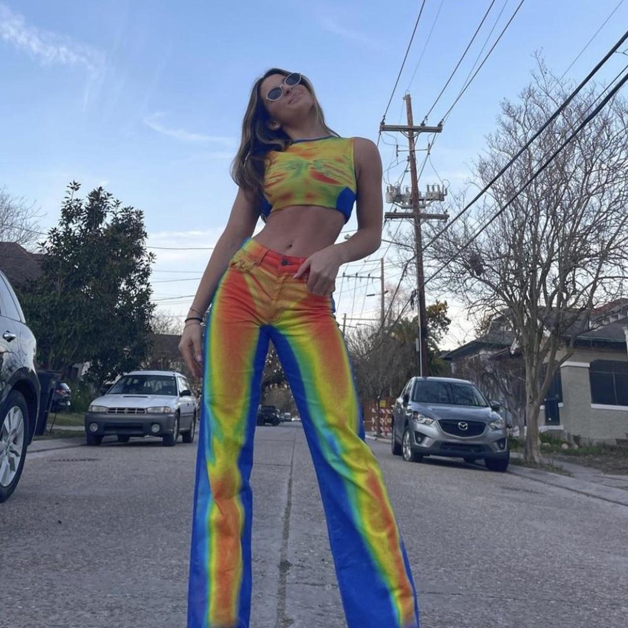 jaded lndn two piece set #jadedlndn #rave #festival... - Depop